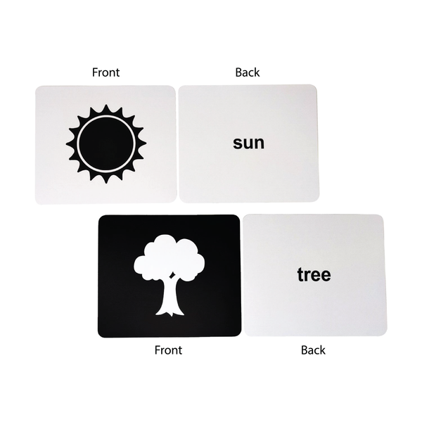 Nature Newborn Cards | High contrast Infant Flashcards | Brainsmith